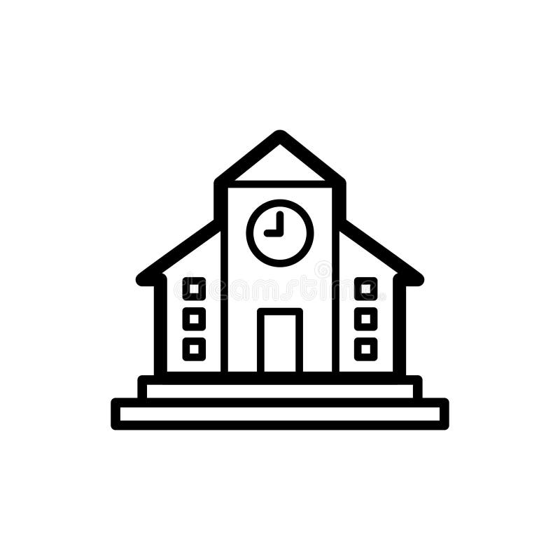 University Icon Flat Vector Template Design Trendy Stock Vector ...