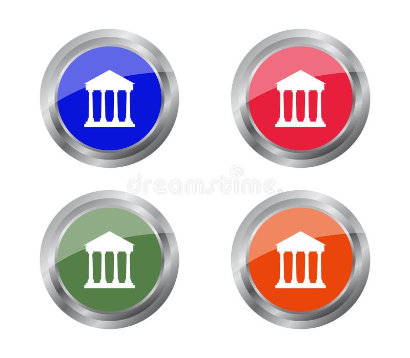 University Icon Illustrated in Vector on White Background Stock ...