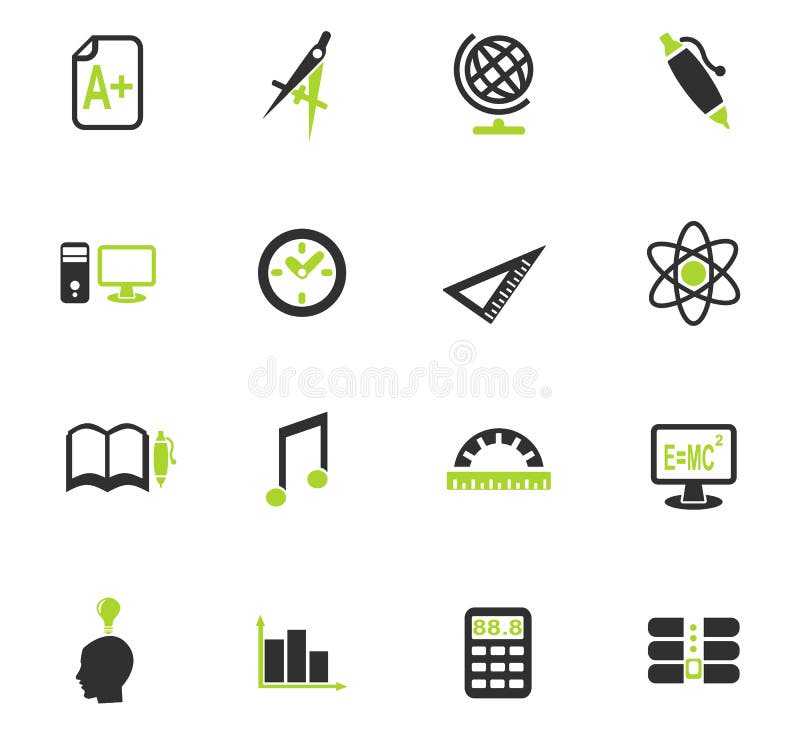 University icon set stock illustration. Illustration of library - 88550678