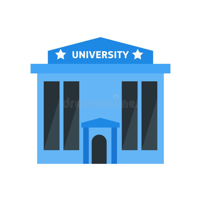 University Icon Vector Sign and Symbol Isolated on White Background ...