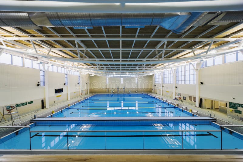 University Indoor Swimming Pool Stock Photo - Image of pursuit, clear ...