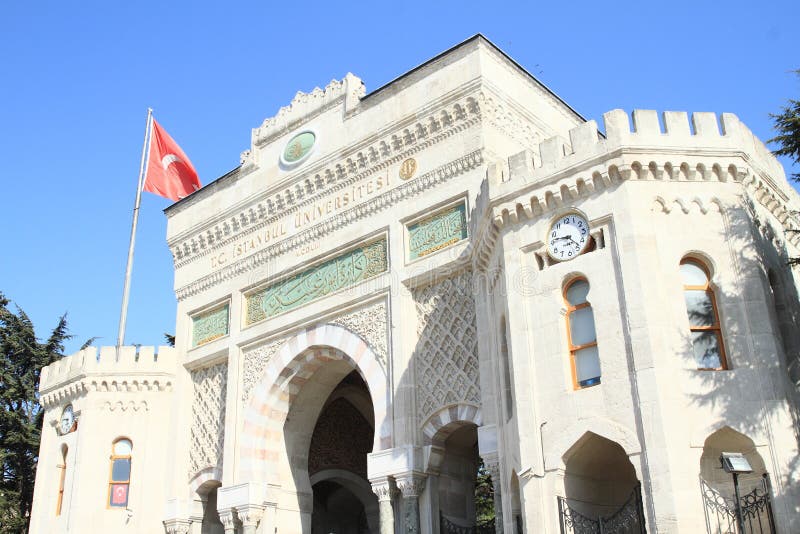 University of Istanbul editorial photography. Image of flag - 95300187