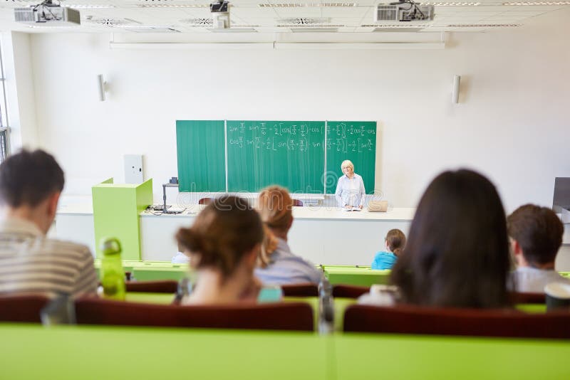 Teacher in university stock image. Image of student, computer - 21284177