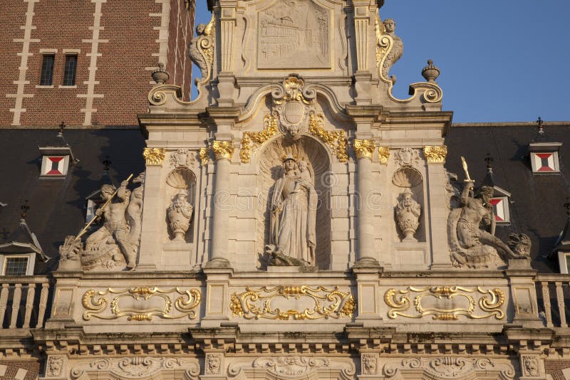 University Library of Leuven Stock Image - Image of basilica, landmark ...