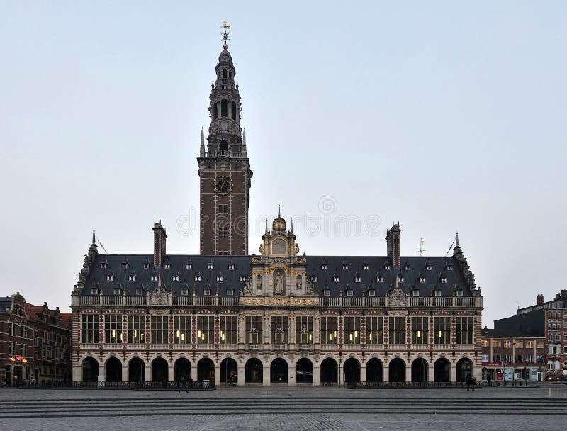 University Library of Leuven Editorial Photo - Image of architecture ...