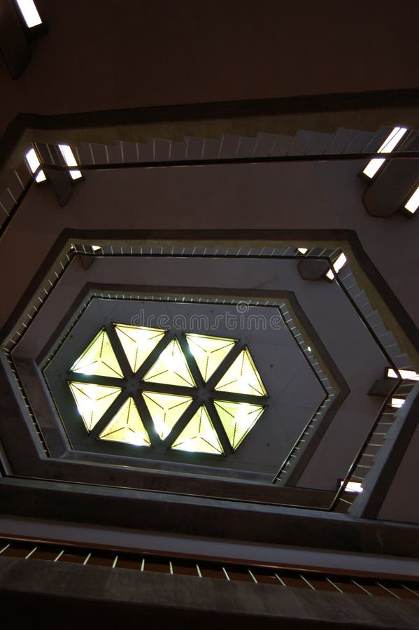 Library Staircase, Geometric Image Stock Photo - Image of illinois ...