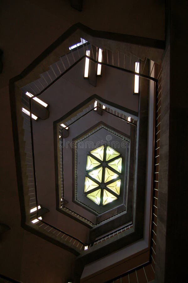 Library Staircase, Geometric Image Stock Image - Image of illinois ...