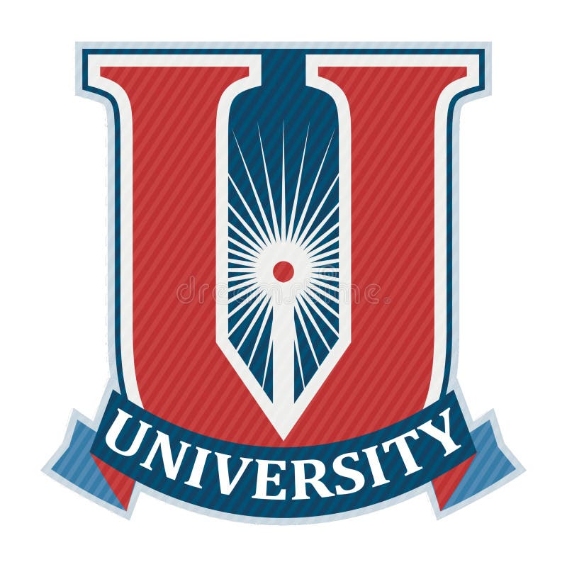 Set of University Logo Elements. Vector Illustration Decorative Design ...