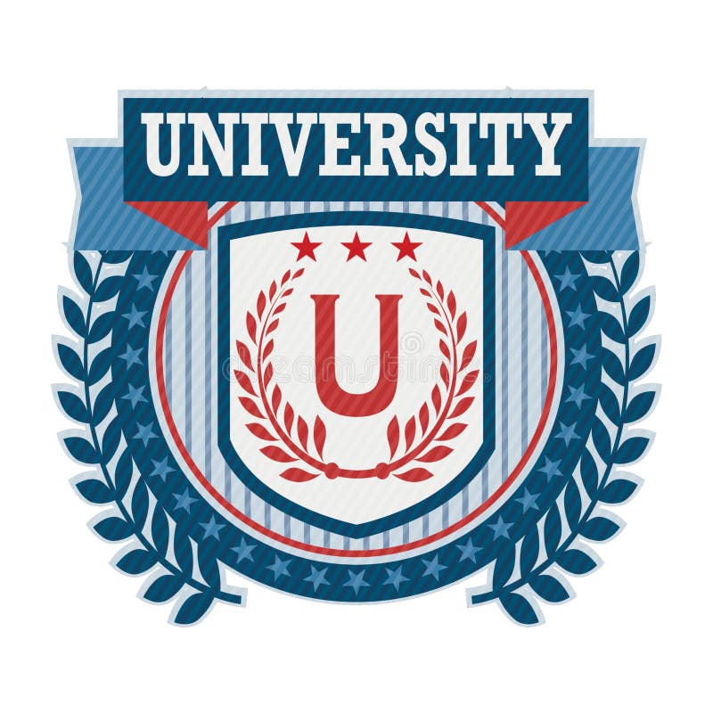 Set of University Logo Elements. Vector Illustration Decorative Design ...