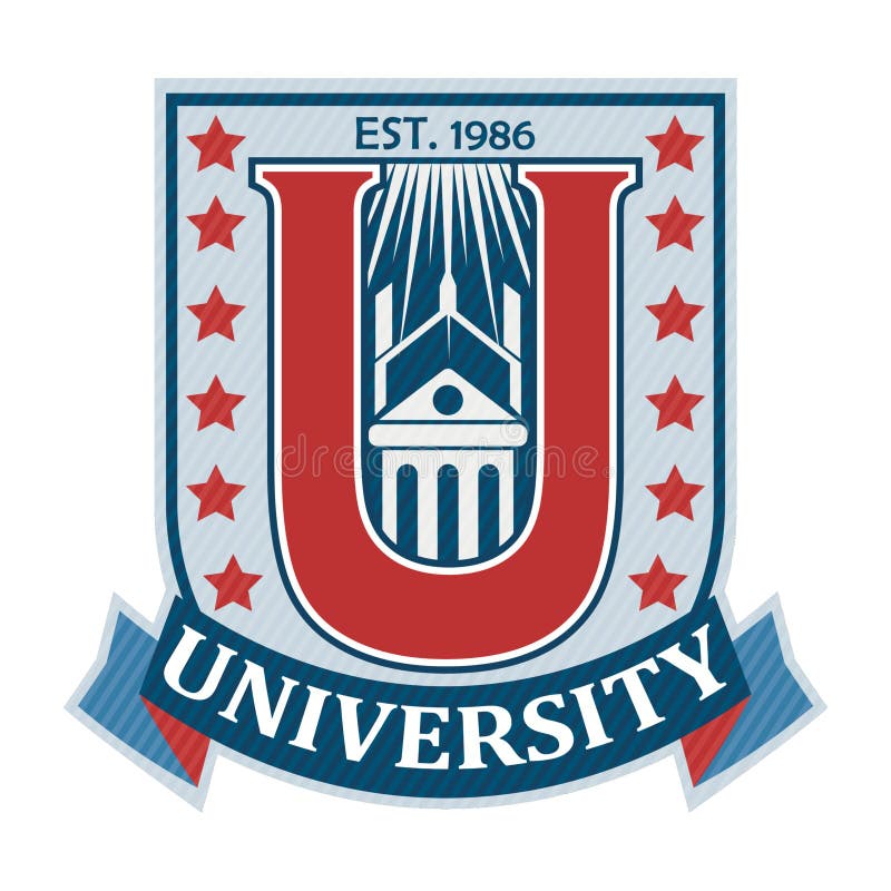 University logo design stock vector. Illustration of shape - 182812252