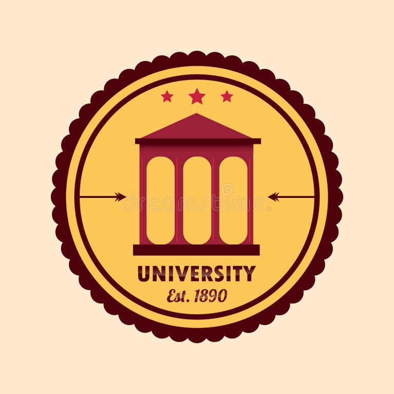 University Logo Element. Vector Illustration Decorative Design Stock ...