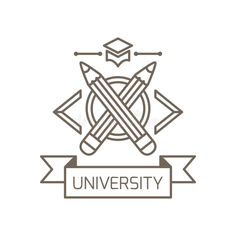 University Logo Element. Vector Illustration Decorative Design Stock ...