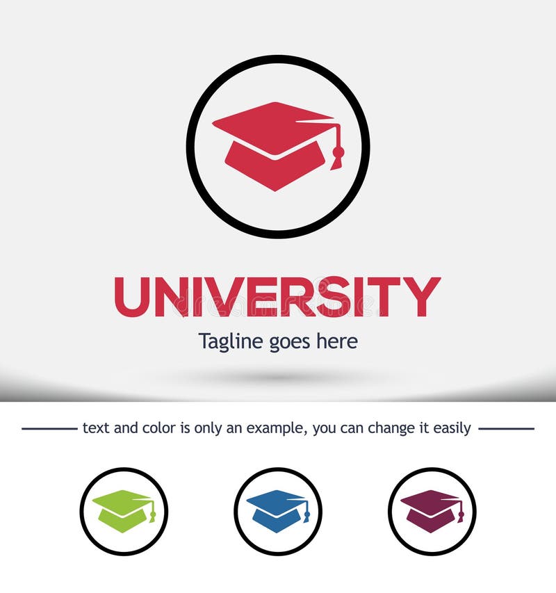 University Logo Template Design Elements Stock Vector - Illustration of ...