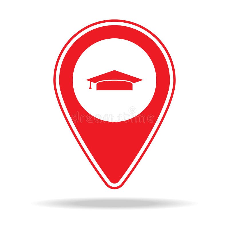 University Map Pin Icon Element Of Warning Navigation Pin Icon For Mobile Concept And Web Apps 6474