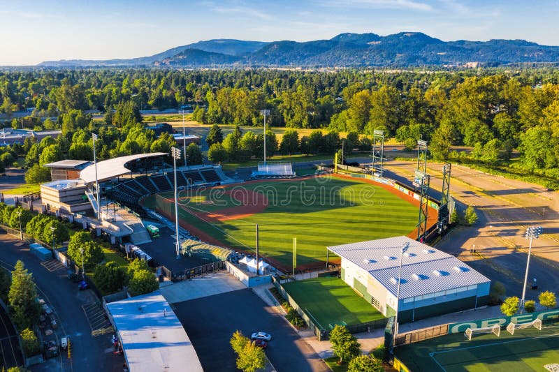 Aerial View of Autzen Stadium, University of Oregon Ducks Football ...