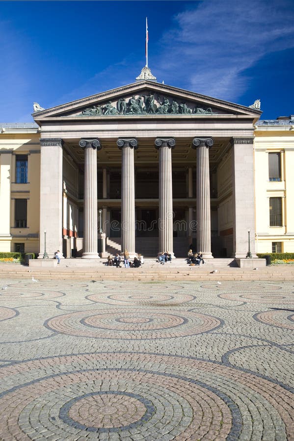 University, Oslo, Norway stock photo. Image of city - 238100446