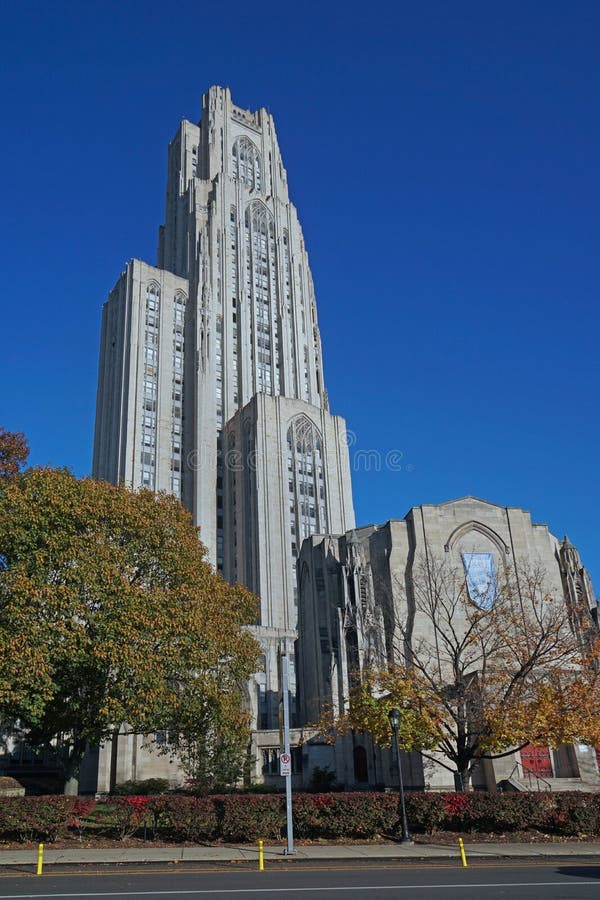 University of Pittsburgh, High Rise Building Stock Photo - Image of ...
