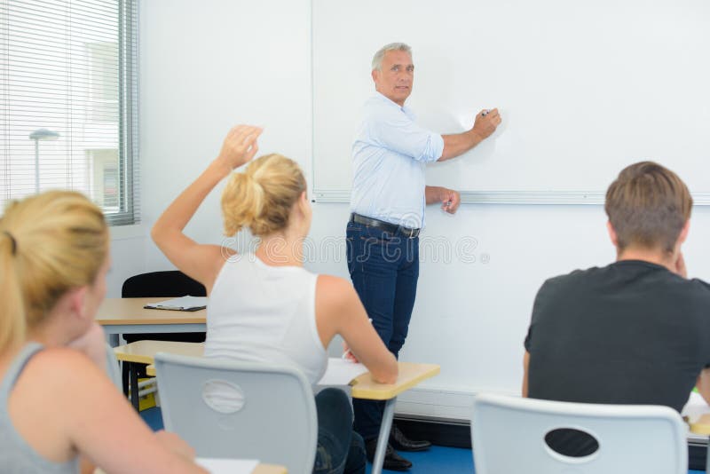 University Professor Doing Lecture Stock Image - Image of blank, empty ...