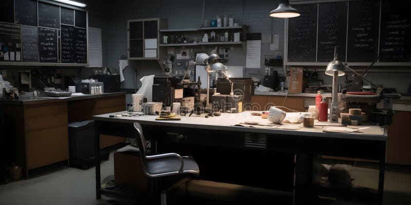 A University Psychology Lab with a Variety of Testing Equ Created with ...