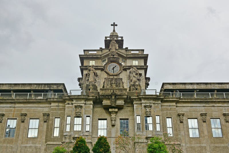 University of Santo Tomas Main Building Facade in Manila, Philippines ...