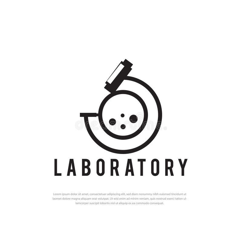 University Science Laboratory Microscope Template Logo, Vector ...