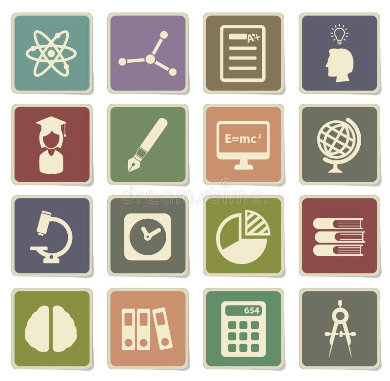 University simply icons stock vector. Illustration of open - 66265158