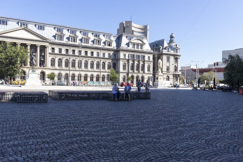 University Square in City of Bucharest, Romania Editorial Photography ...