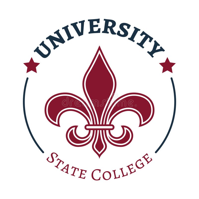 University State College Design Stock Vector - Illustration of text ...