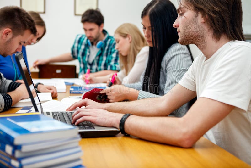 University Student Learning Stock Photo - Image of learning, classmate ...