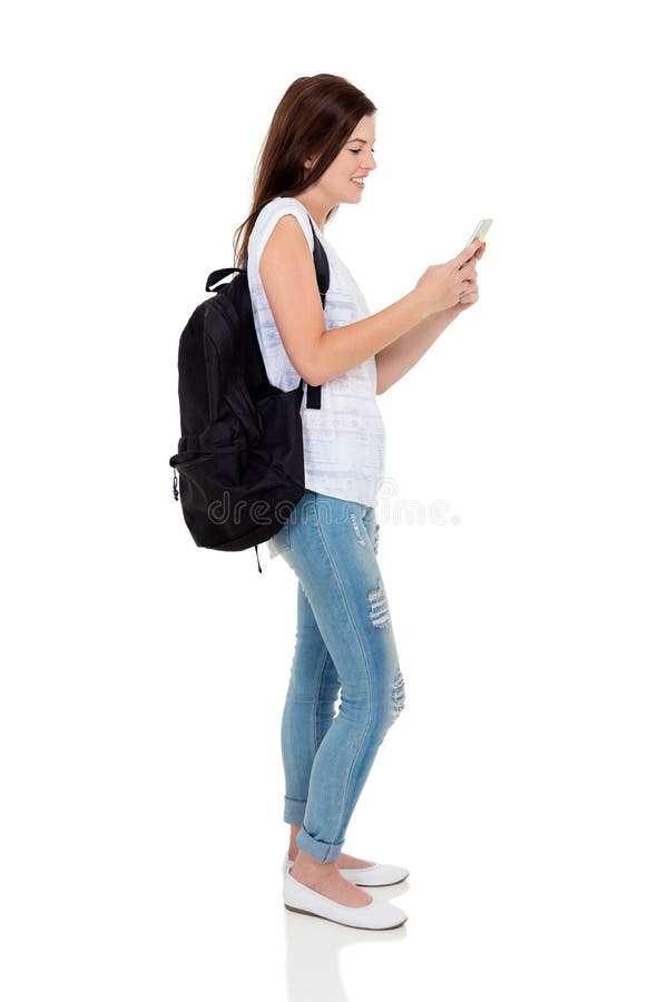 University student texting stock photo. Image of caucasian - 66505756
