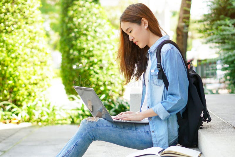 University Student Using Internet Search Data for Doing Homework from ...