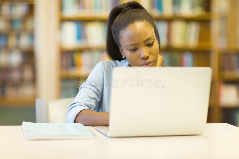 University Student Using Laptop Stock Image - Image of lifestyle ...
