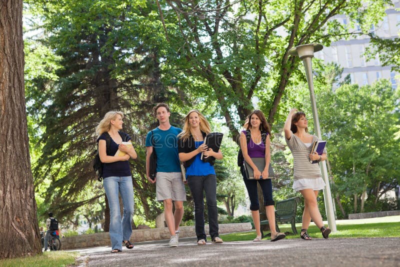 University Students on Campus Stock Photo - Image of people, classmates ...