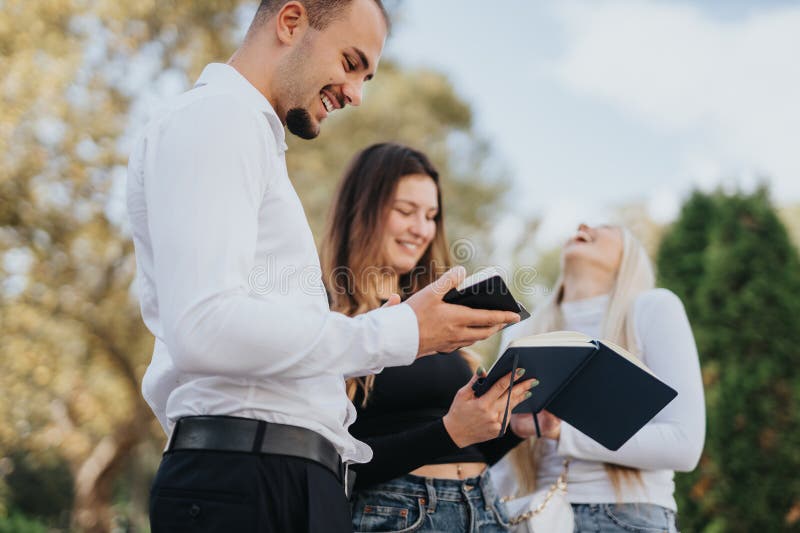 University Students Discuss Topics, Work on Projects, and Solve Tasks ...