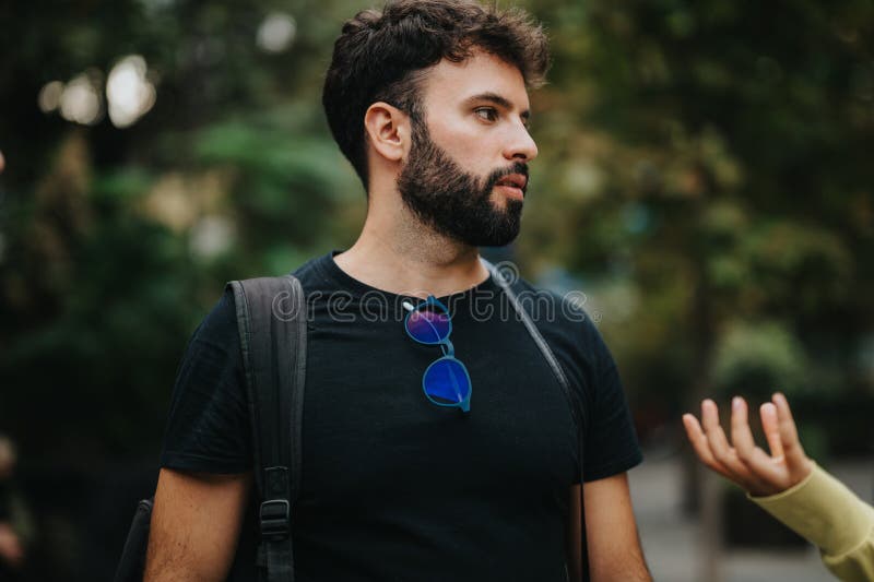 University Students Engaging Professor Outdoor Discussion Stock Photos ...