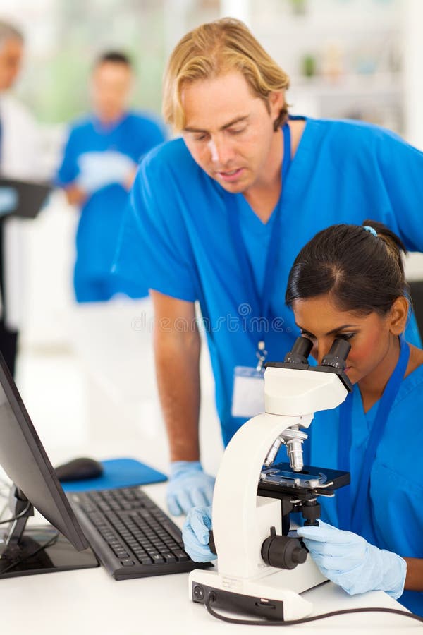 University Students Experimenting Stock Image - Image of coworkers ...