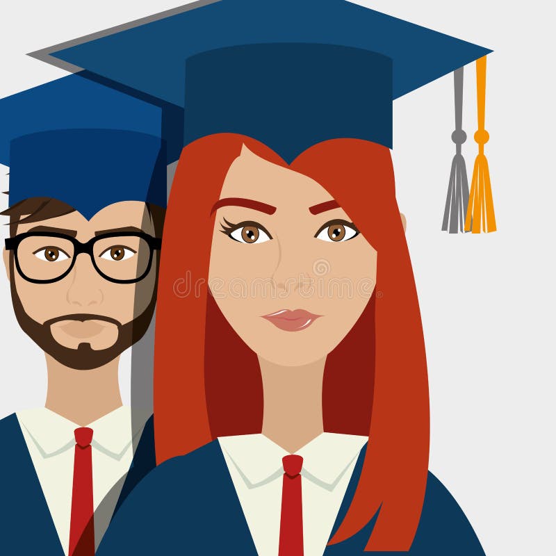 University Students Graduation Stock Illustration - Illustration of ...