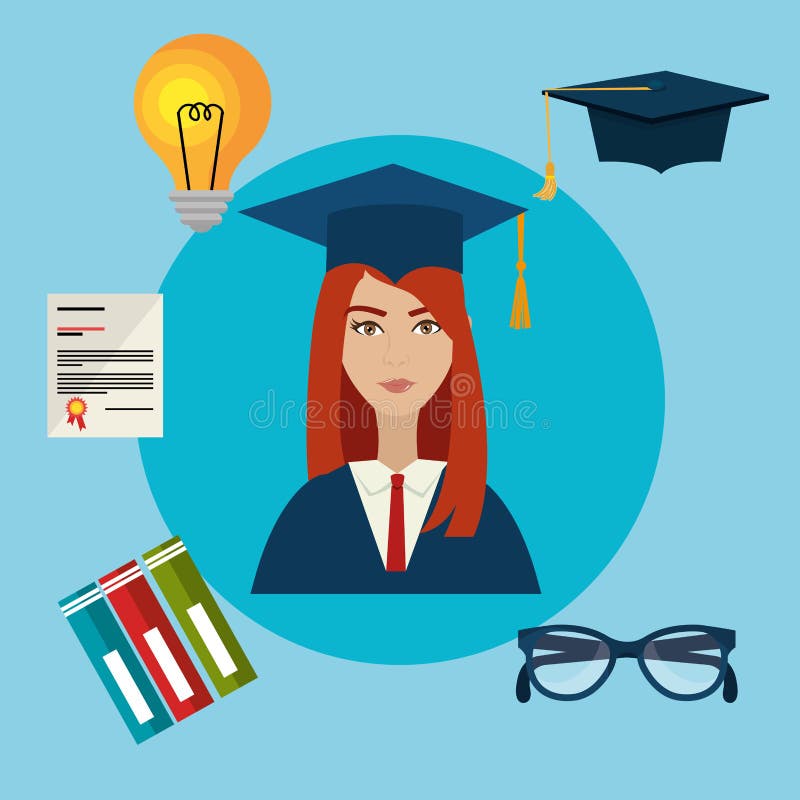 University Students Graduation Stock Illustration - Illustration of ...