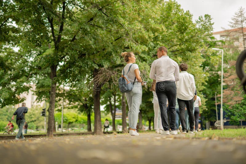 University Students Outside Stock Photo - Image of community, academic ...
