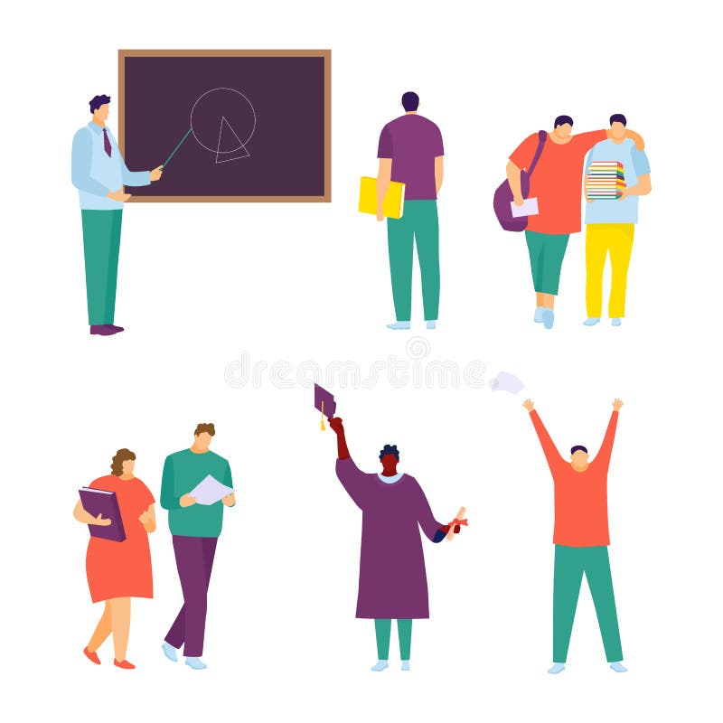 University Students Set in Different Situations and Activities in Flat ...