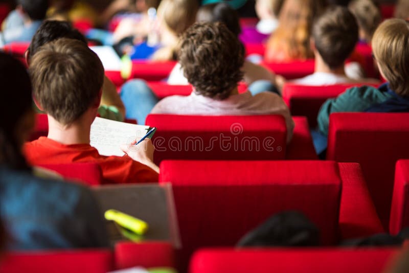 University Students Sitting in Class Editorial Stock Image - Image of ...