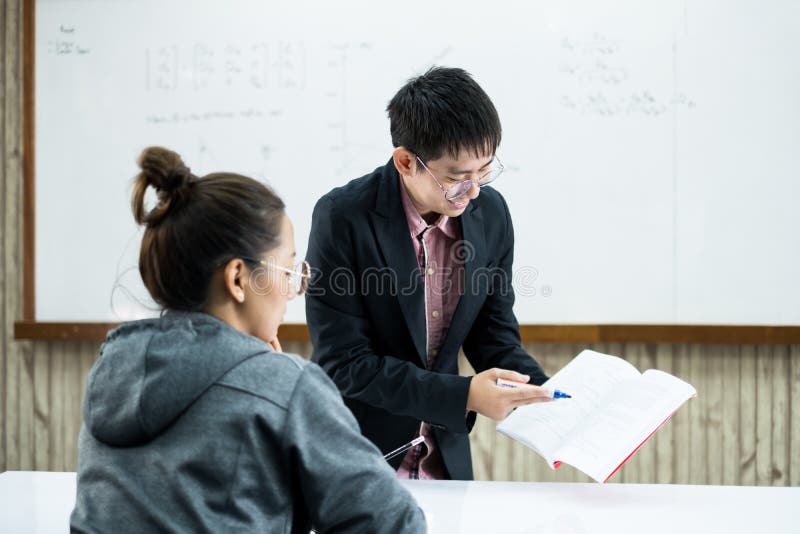 University Students Study Hard and Listen To Teachers for Their Lessons ...