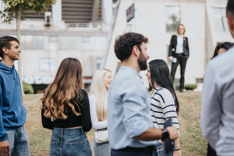 University Students Studying, Discussing Subjects, Solving Tasks, and ...