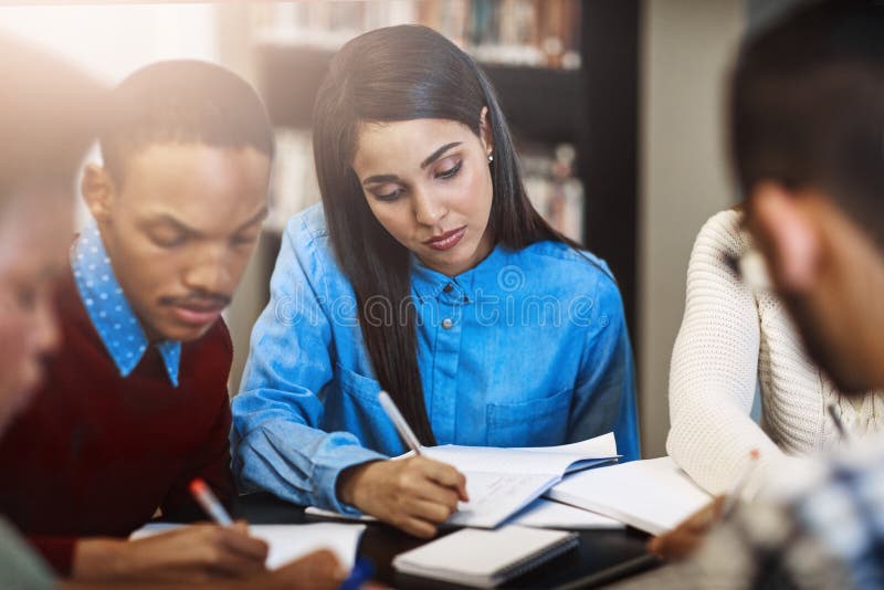 University, Studying and People with Books at Campus for Education, Support and Learning for ...