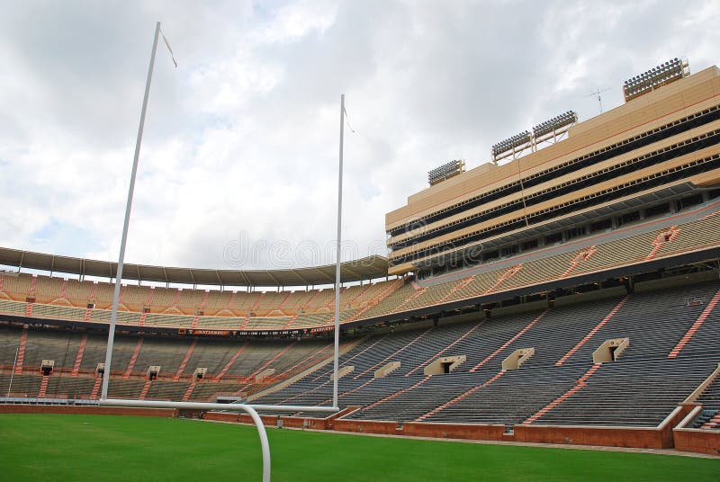 University of Tennessee Football Field Stock Image - Image of seats ...