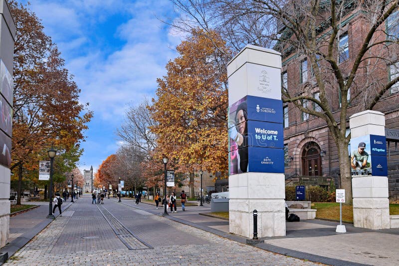 University of Toronto with Fall Foliage Editorial Stock Image - Image ...