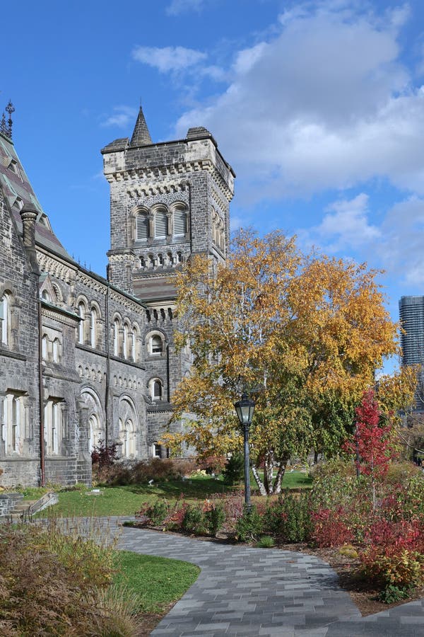 University of Toronto with Fall Foliage Stock Image - Image of canada ...