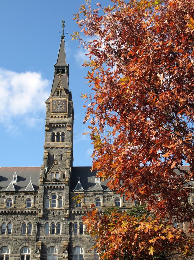 Healy Hall - Georgetown University Stock Photo - Image of education ...