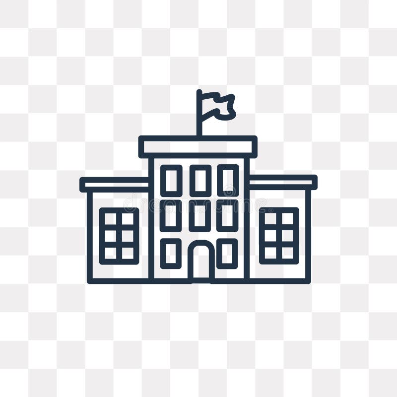 University Vector Icon Isolated on Transparent Background, University ...