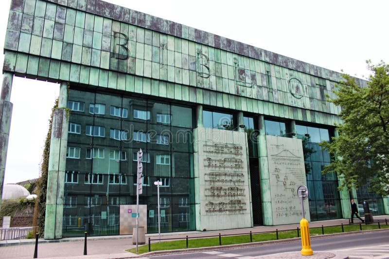 University of Warsaw Library Editorial Stock Photo - Image of poland ...